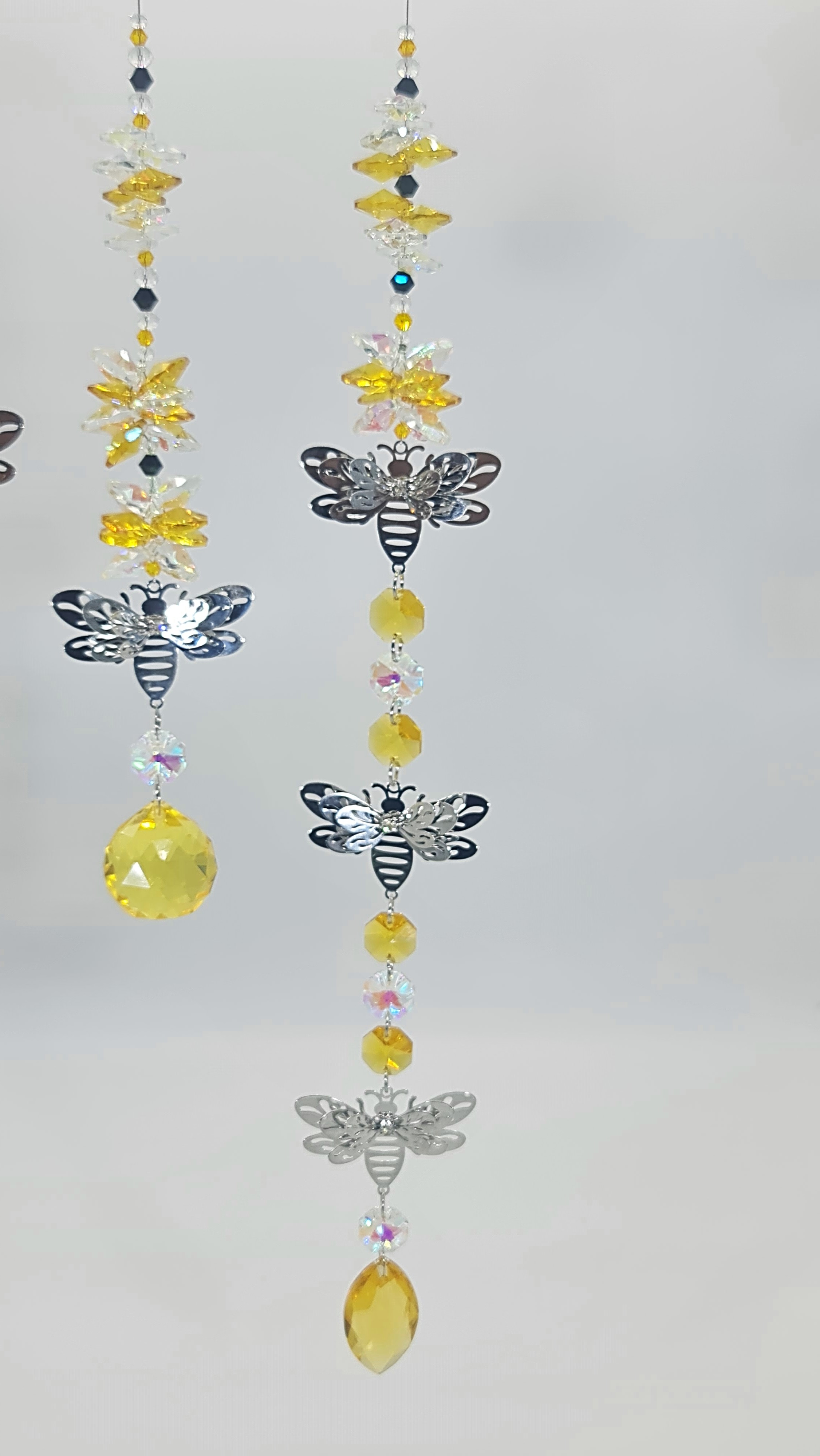 Wholesale Bee suncatchers, 3 sizes - Gifts N Crystals - Fieldfolio