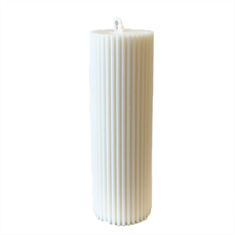 Wholesale Sculpture Candle - Ribbed Pillar Candle - Angel Aromatics ...