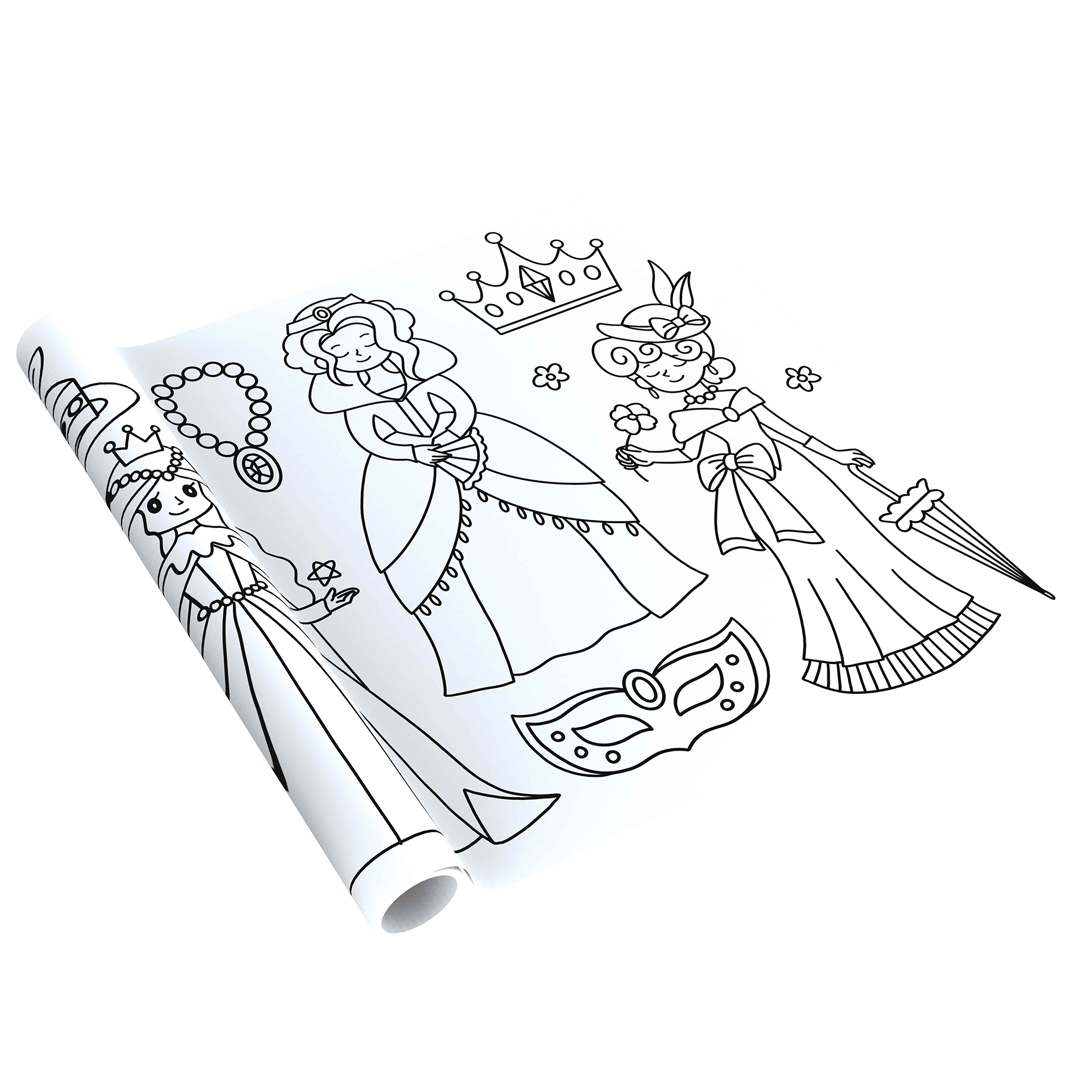 Wholesale Giant Colouring Scroll - Princess - self-adhesive - Logical ...