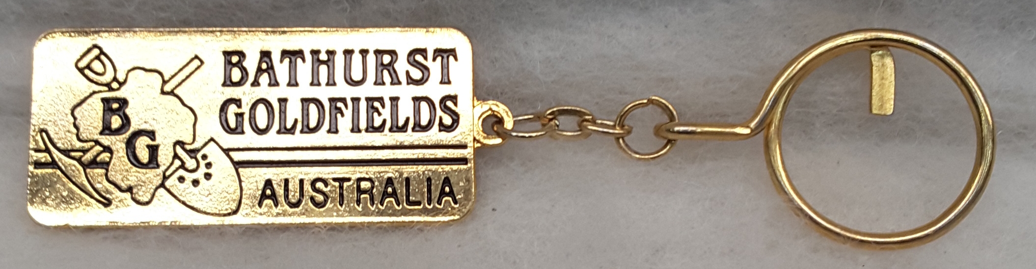 Wholesale BATHURST GOLDFIELDS AUSTRALIA Keyring - Australian Tourist Souvenirs - Fieldfolio