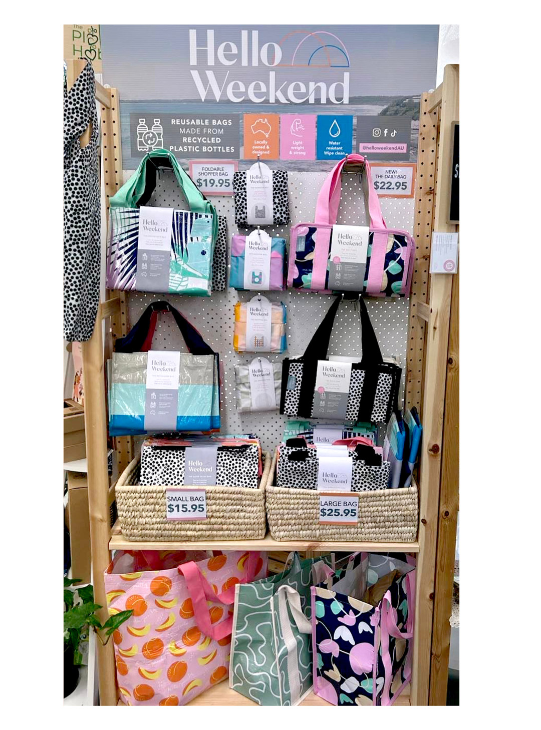 Wholesale Checkerboard Good To Go Pouch - Hello Weekend - Fieldfolio