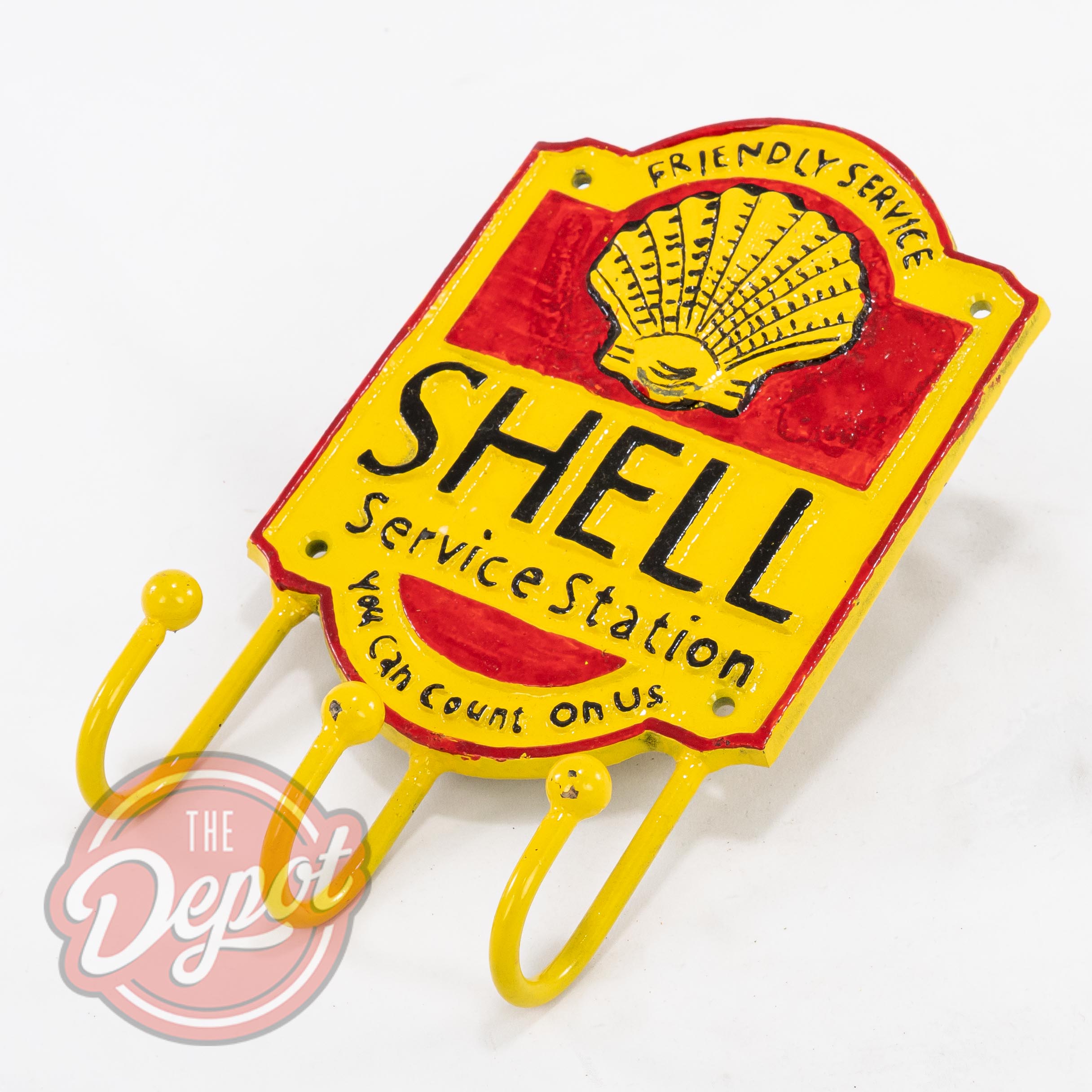 Wholesale Cast Iron Sign - Shell Service with Hooks - The Depot ...