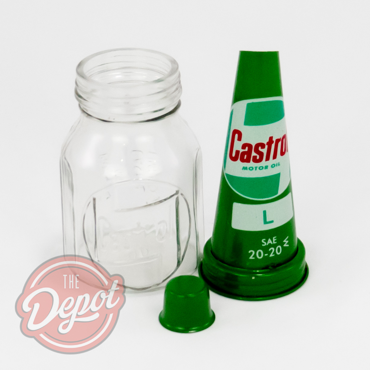 Wholesale Reproduction Glass Oil Bottle - Castrol Pint (Green) - The ...