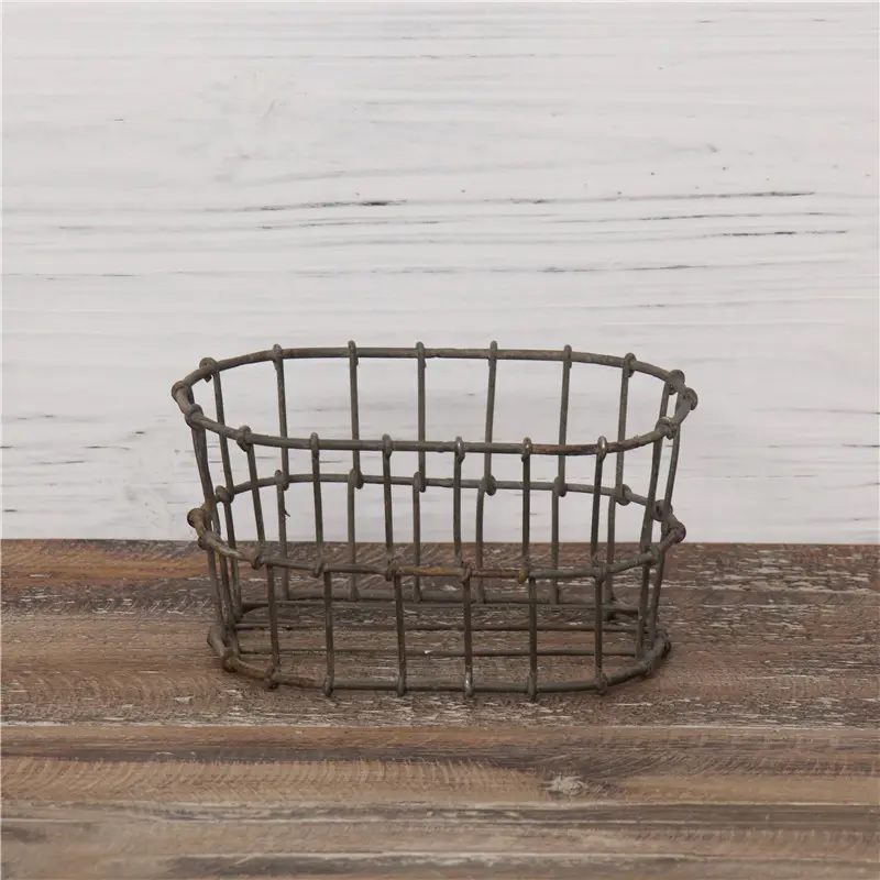 Wholesale Timeworn Rustic Wire Basket - Small - Baxter & Co Home ...