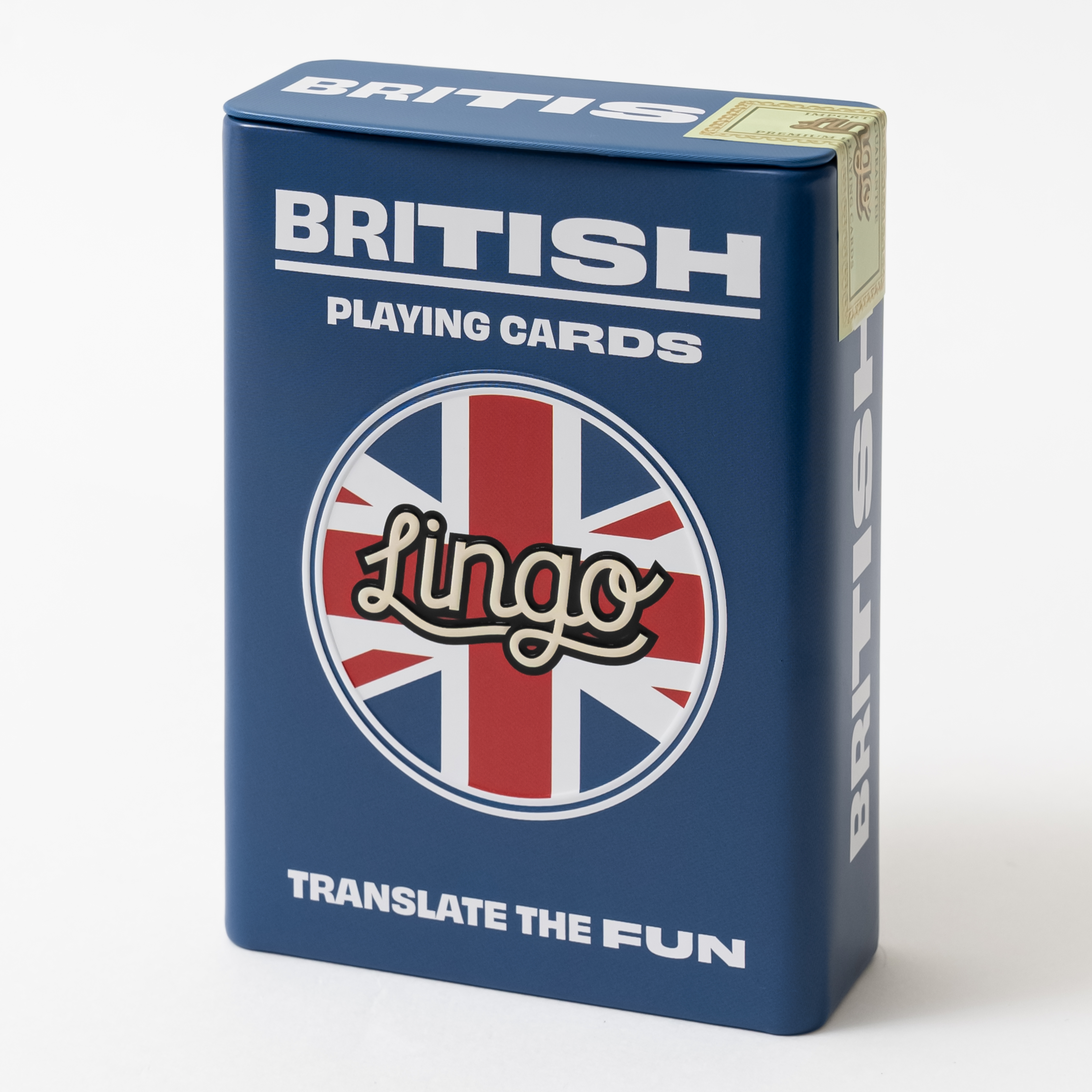 Wholesale British Wayfarer Tin Playing Cards - Lingo Playing Cards ...