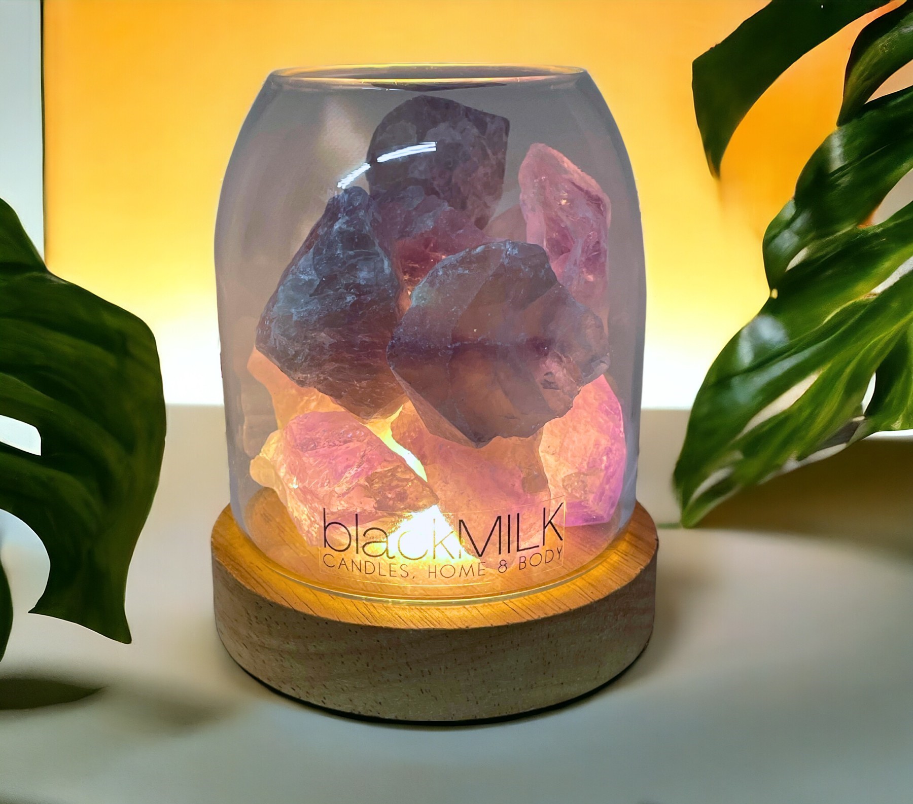 Wholesale Wellness Crystal Light Diffusers - blackMILK Candles - Fieldfolio