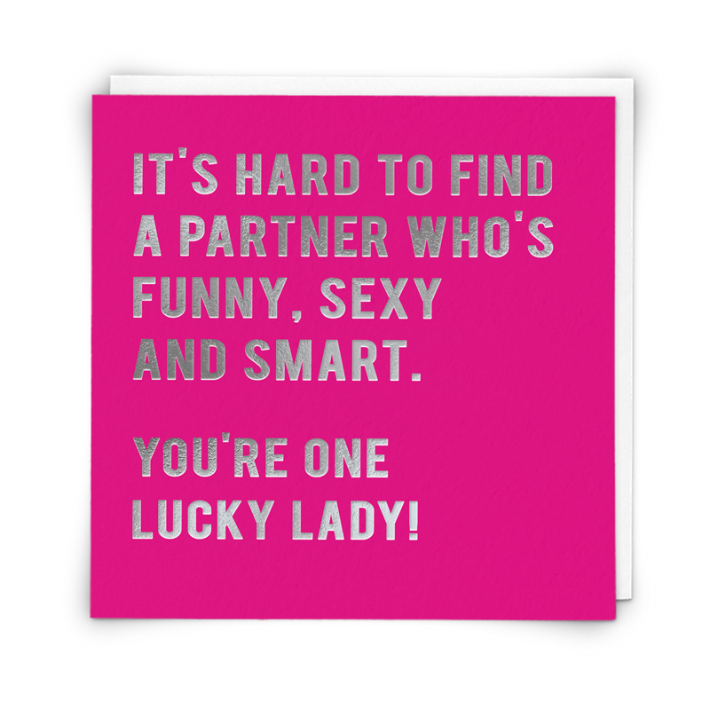 Wholesale Lucky Lady Greetings Card - Redback - Fieldfolio