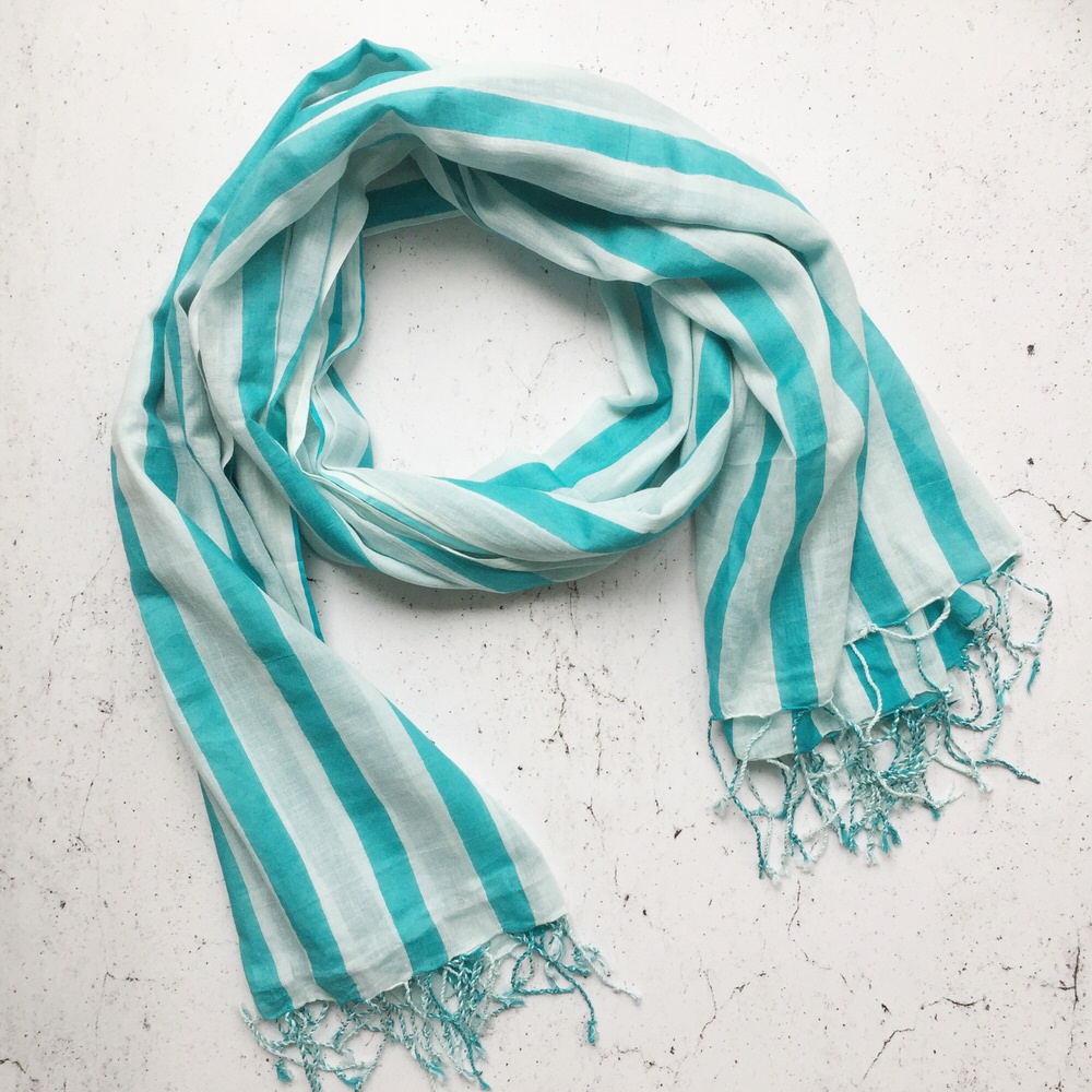 Wholesale SCARF Striped curacao - Blazing Daisy NZ Catalogue - Fieldfolio