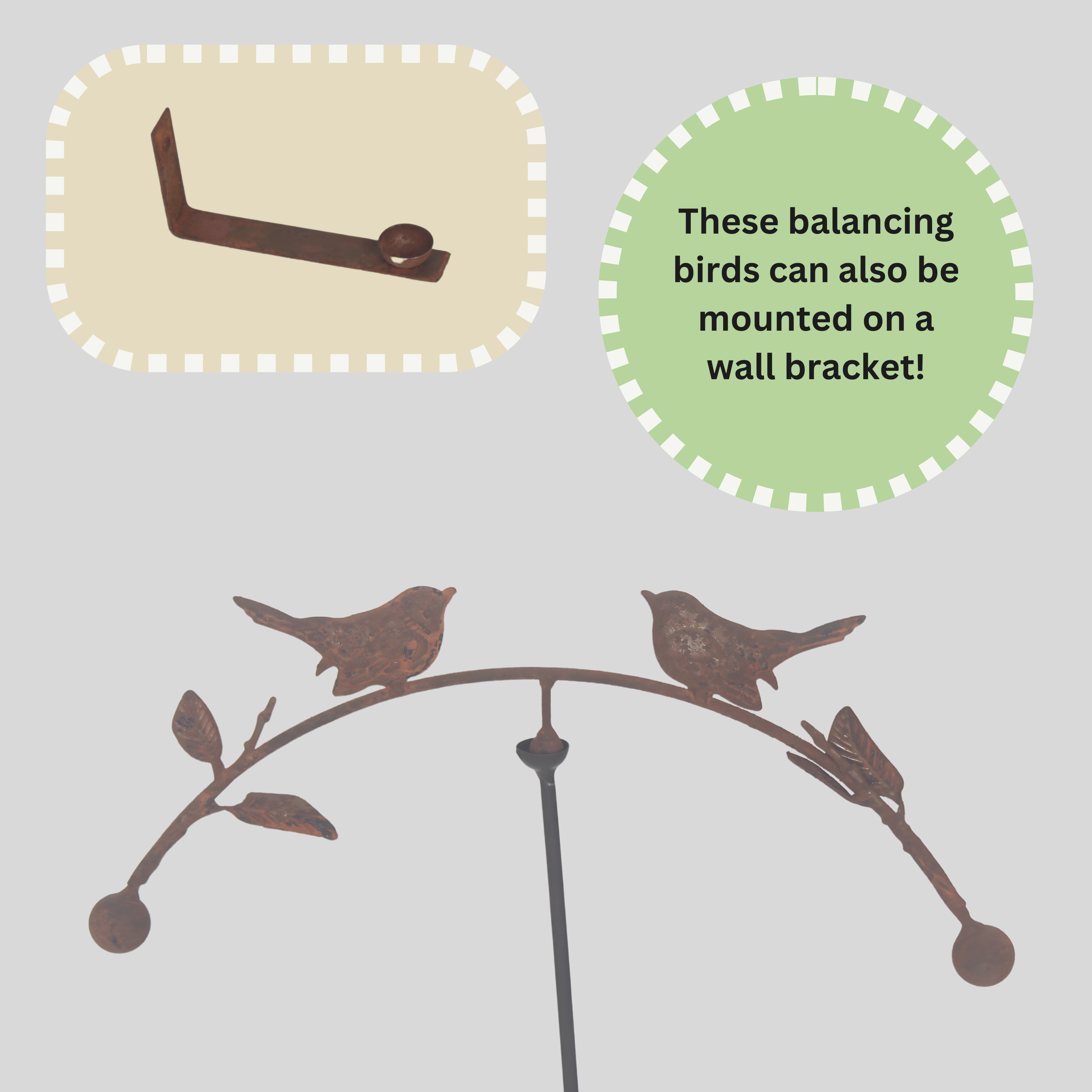 Wholesale Rustic Balancing Birds on Stick - Potter's Shed - Fieldfolio
