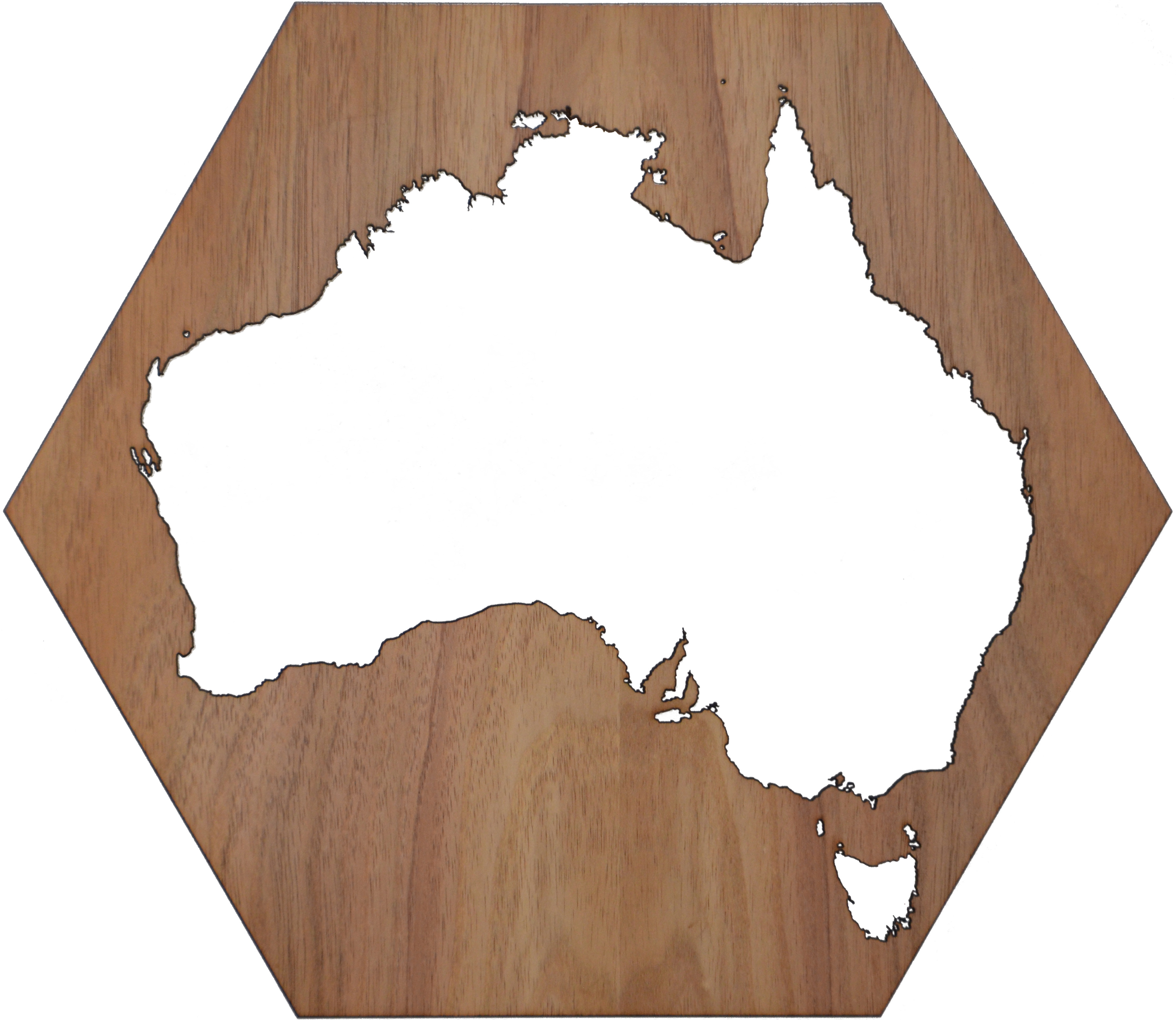 Wholesale Australia Map Hexagon Wall Art - Straya Art - Fieldfolio