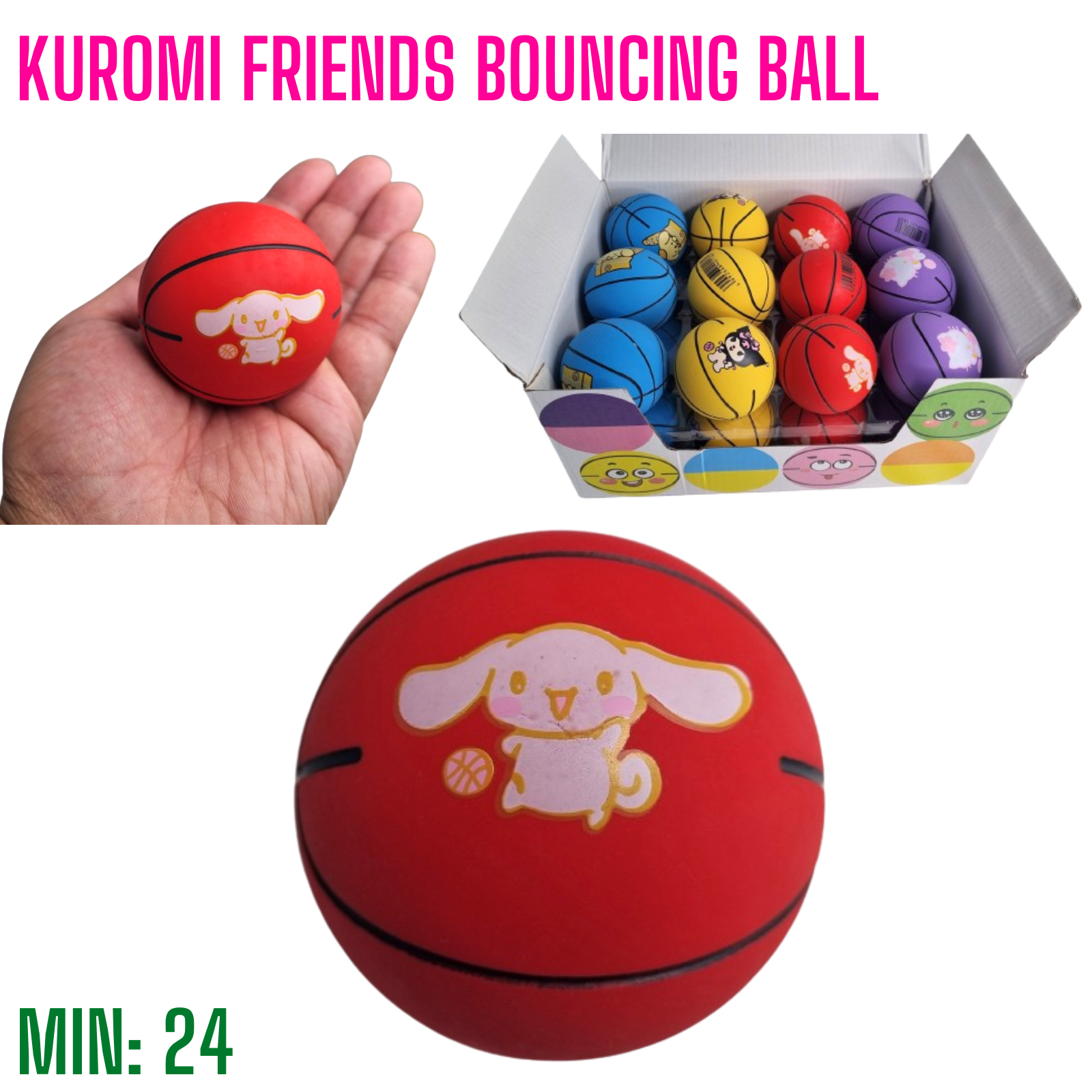 Wholesale KUROMI FRIENDS BOUNCING BALL - Top Horizon P/L - Wholesaler ...