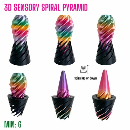 Wholesale TO-3DPYRAMID - 3D Printed Sensory Spiral Pyramid - Top ...