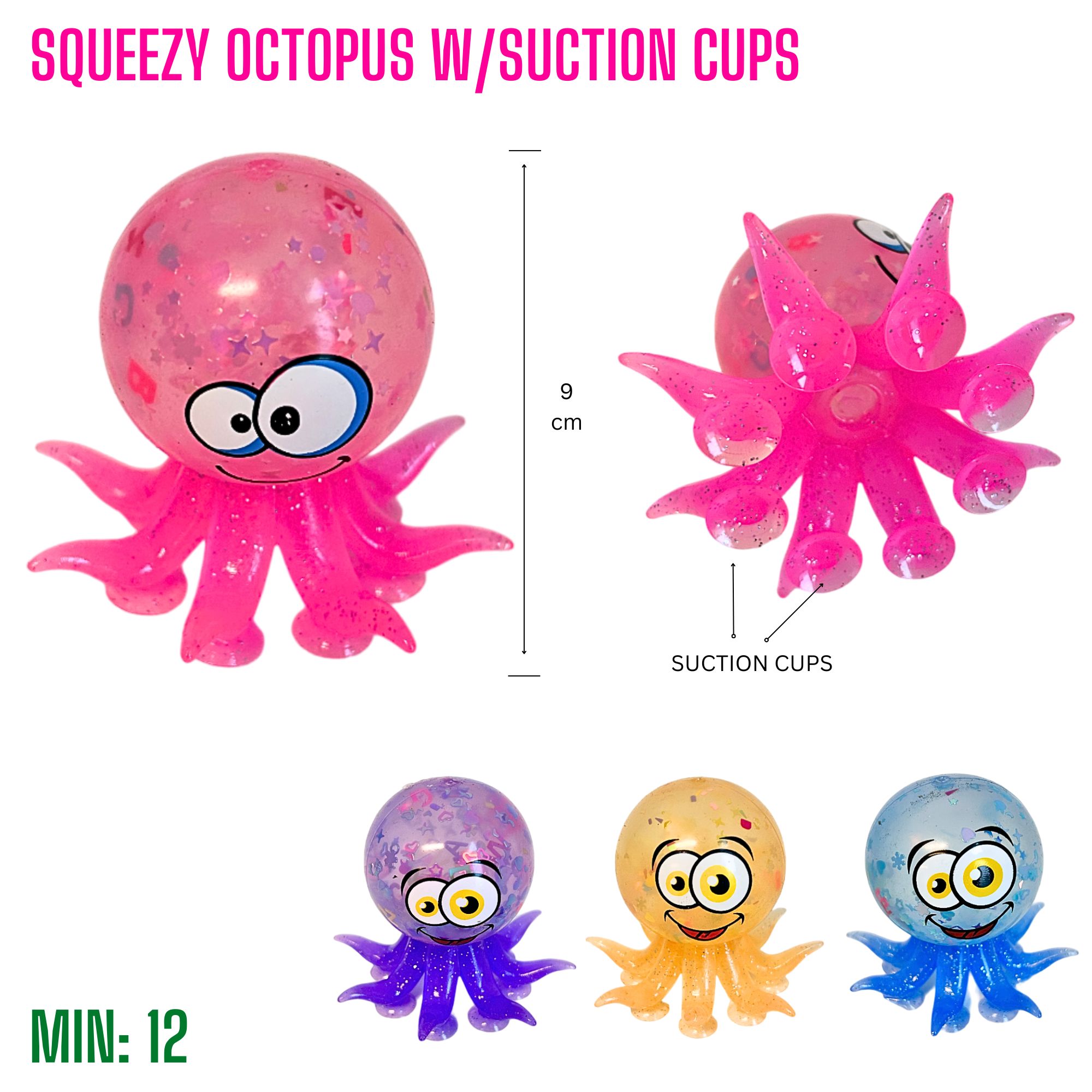 Wholesale TO-SQUEEZEOCTOPUS - Squeezy Octopus w/Suction Cups - Trio ...