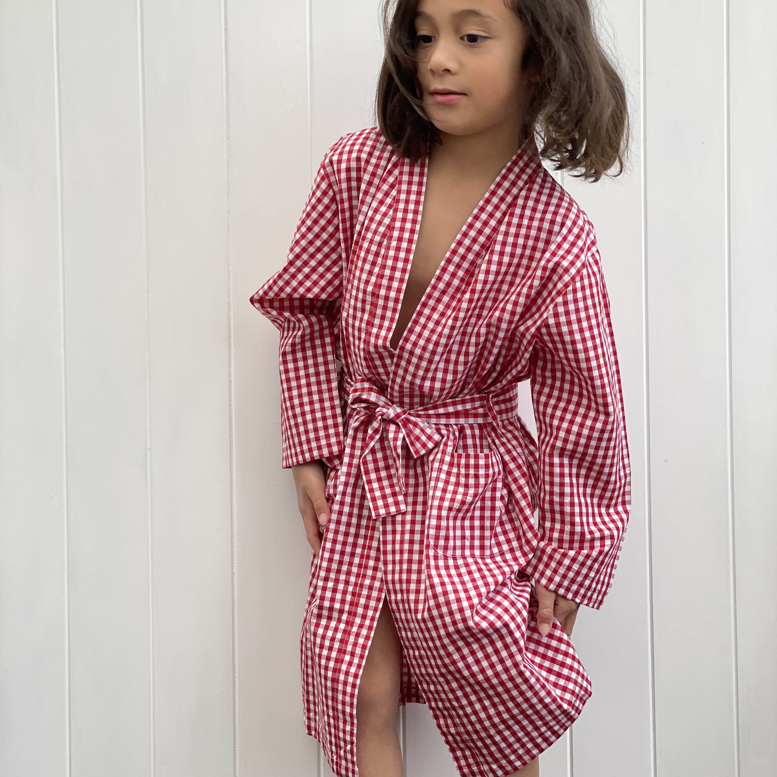Wholesale Red Check Child Dressing Gown (Pack of 4) - Linens Unlimited ...