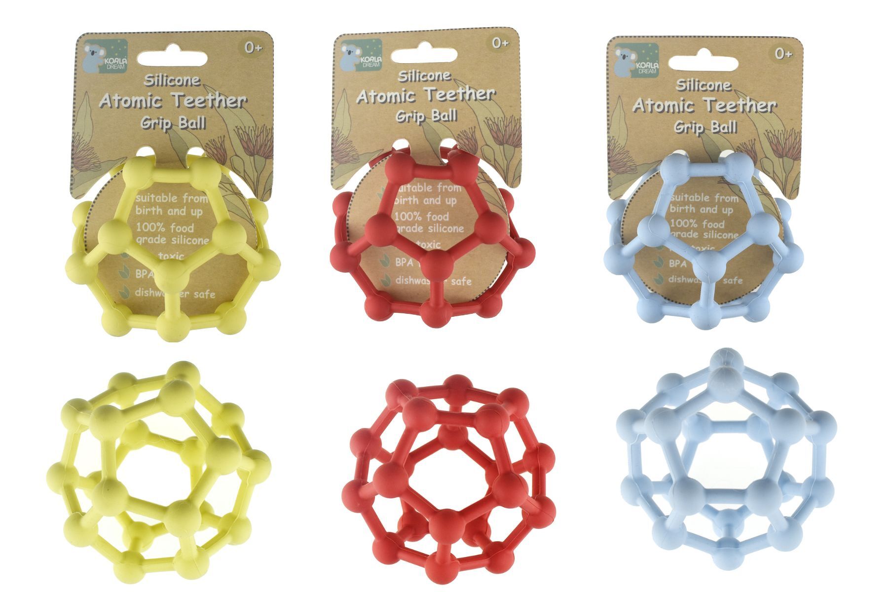 Wholesale SILICONE TEETHER GRIP BALL PACK OF 6 - Eleganter Australia ...