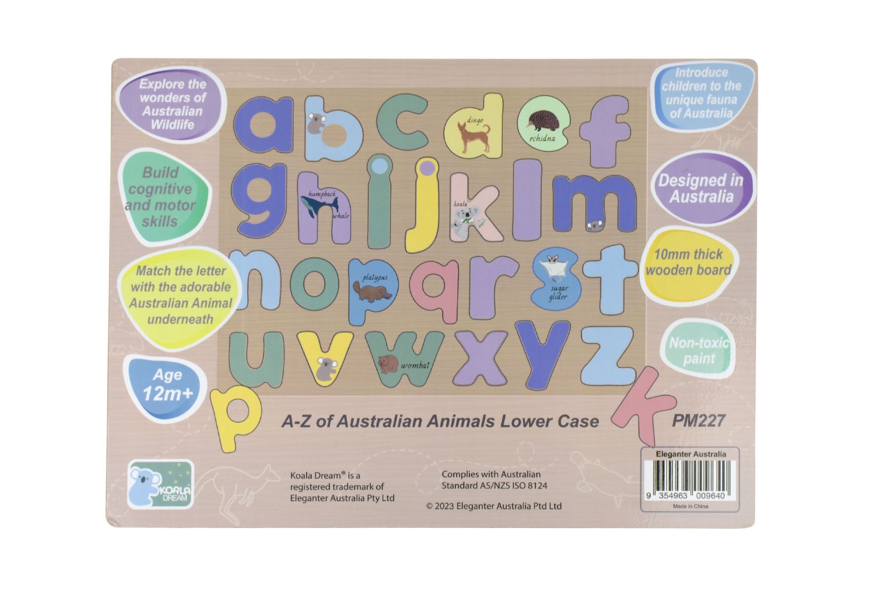 Wholesale AUSTRALIAN ANIMALS A-Z LOWERCASE ALPHABET PUZZLE - Eleganter Australia Pty Ltd ...