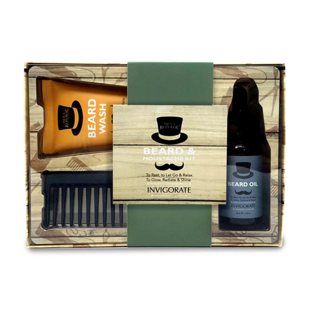 Wholesale Men's Republic Grooming Kit - Beard & Moustache Care - Men's ...