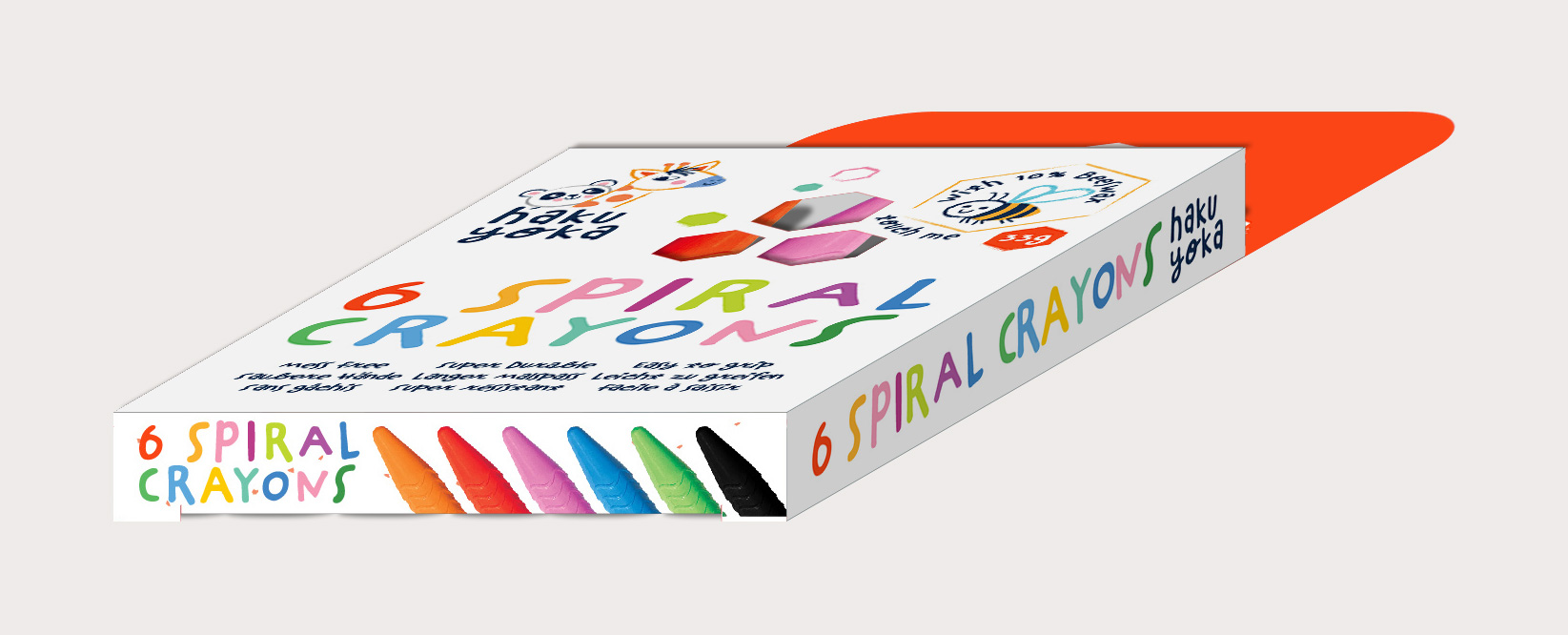 Wholesale 6 Spiral Crayons - Happy Distribution - Fieldfolio