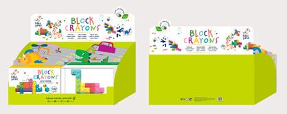 Wholesale Block Crayons Assorted Carton Display - Happy Distribution ...