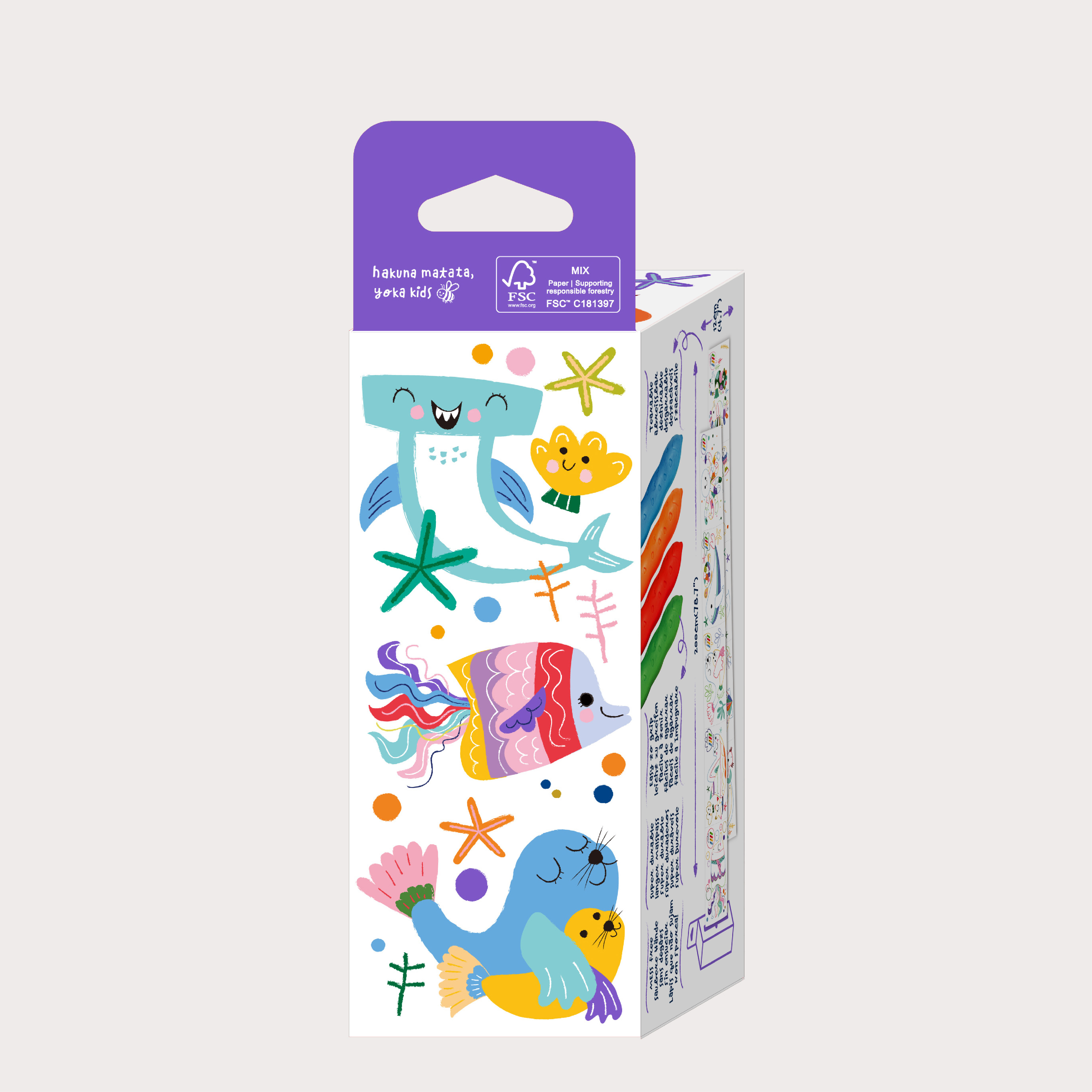 Wholesale Mini Colouring Roll Kit Sealife - Happy Distribution - Fieldfolio