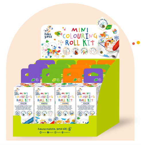 Wholesale Mini Colouring Roll Kit free assortment display 12 pcs ...