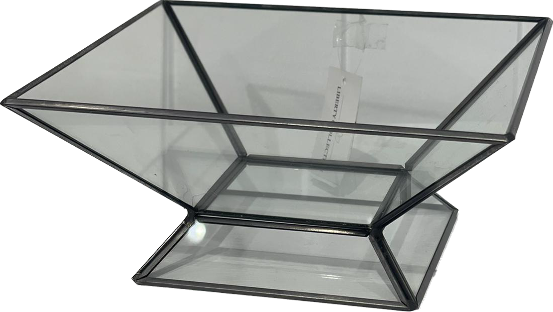 Wholesale Black Rim Glass Square Bowl Small - Liberty Collection Pty ...