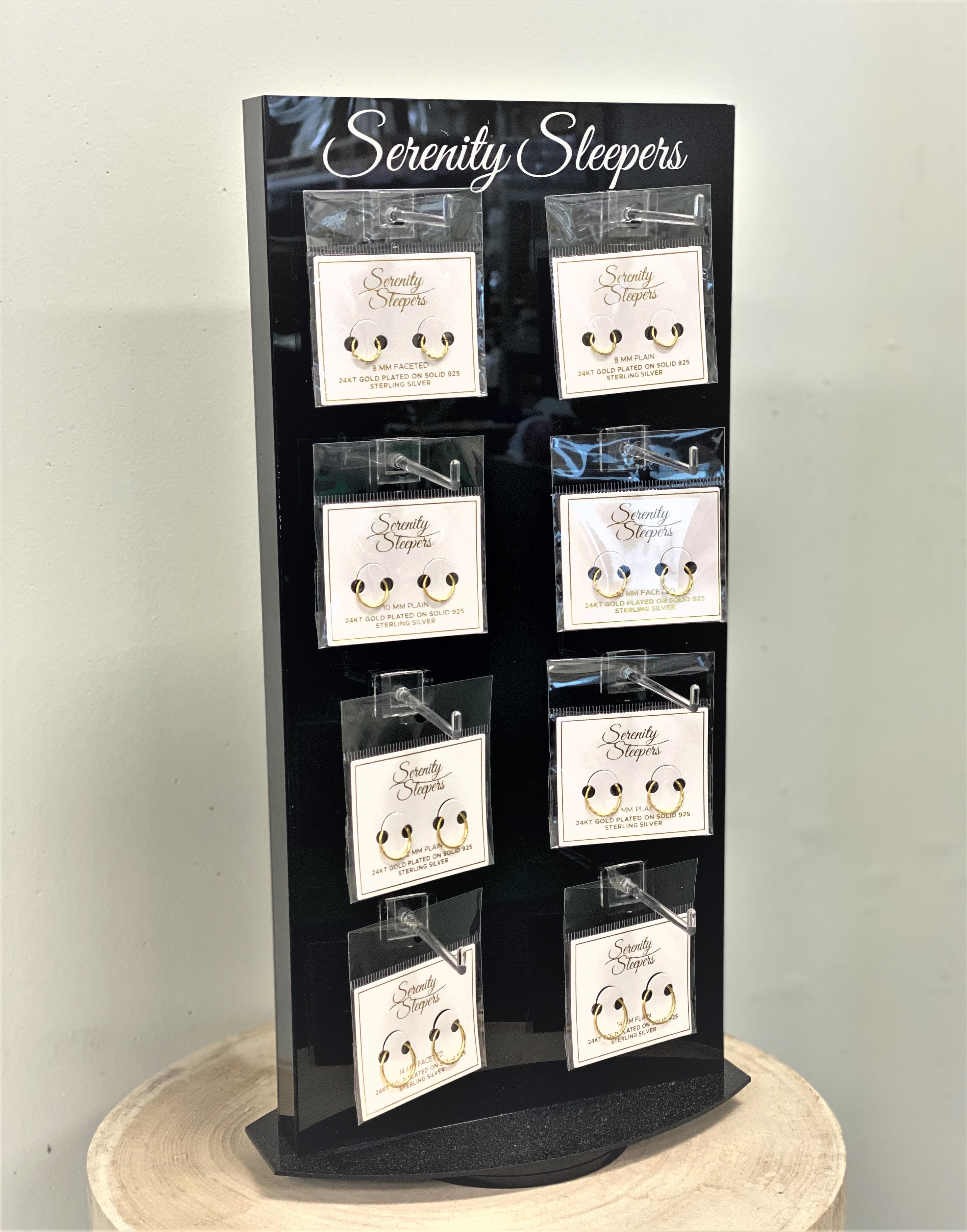 Wholesale Sterling Silver Sleepers Set + Stand - Sunrise Accessories ...