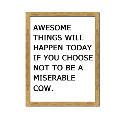 Wholesale Miserable Cow Sign - Sunrise Accessories - Fieldfolio