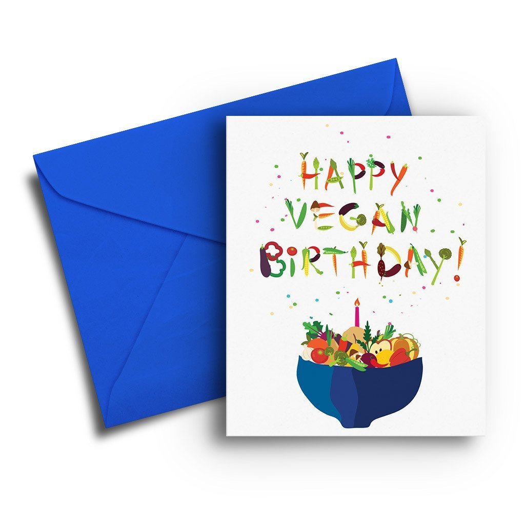 Wholesale Greeting Card - Happy Vegan Birthday Card - OPTOCO PTY LTD ...
