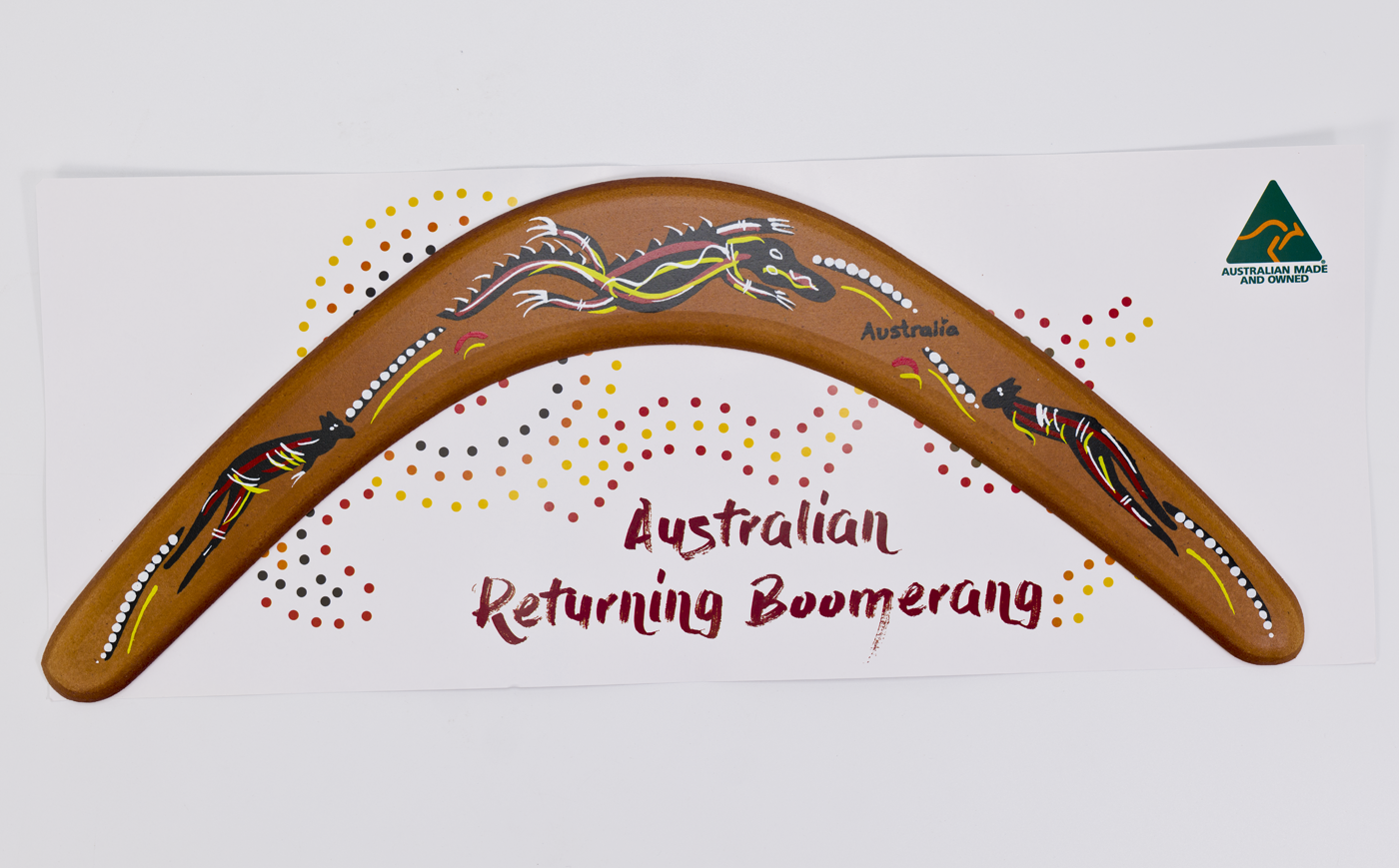 Wholesale Australian Made Boomerangs - Kangaroo Gifts - Fieldfolio