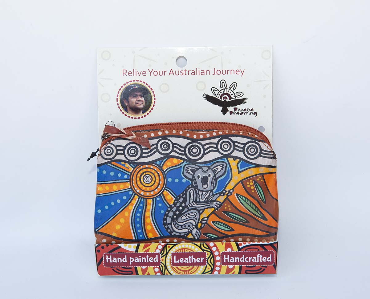 Wholesale LP04DK - Hand Painted Leather Utility Purse 11 X 7.5cm ...