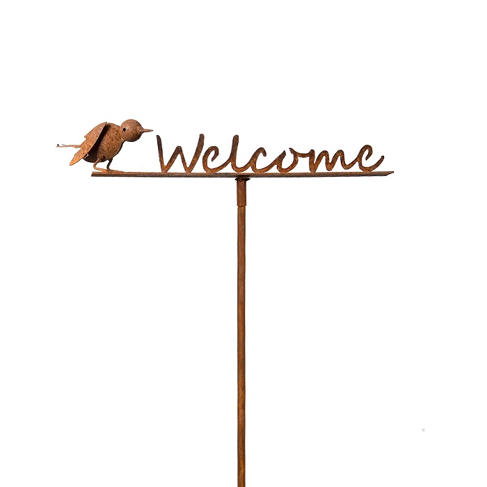 Wholesale Stake Welcome Rust - Alfresco Gardenware - Fieldfolio