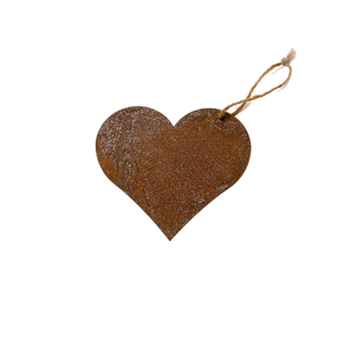 Wholesale Heart Silhouette Rust Medium- - Alfresco Gardenware - Fieldfolio