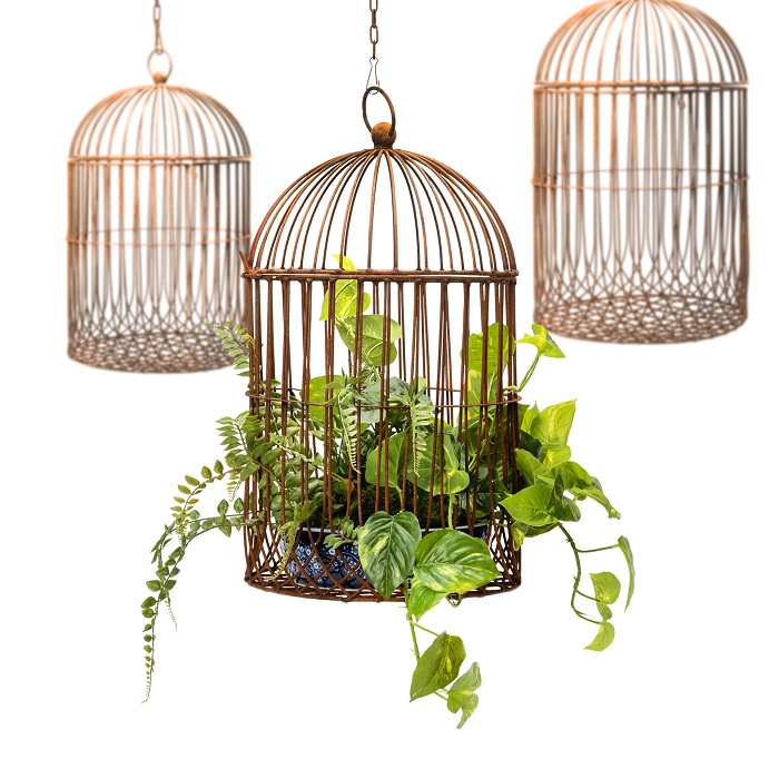 Wholesale Birdcage Rust S/3 - Alfresco Gardenware - Fieldfolio