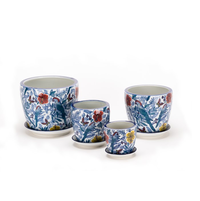 Wholesale Pot Tall Tropical Colour S/4 - Alfresco Gardenware - Fieldfolio