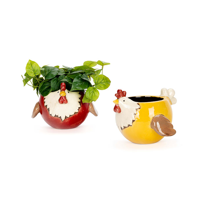 Wholesale Pot Chickens Sitting Mixed - Alfresco Gardenware - Fieldfolio
