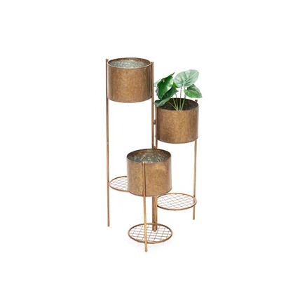 Wholesale Pot Plant Stand 3 Tier Bronze - Alfresco Gardenware - Fieldfolio