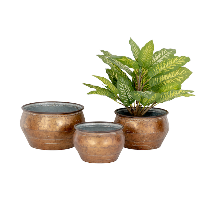 Wholesale Pot Zinc Bronze Low - Alfresco Gardenware - Fieldfolio