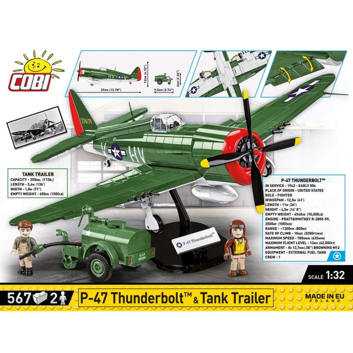 Wholesale COBI-5736 | HC WWII /5736/ P-47 THUNDERBOLT EX ED. 567 PCS ...