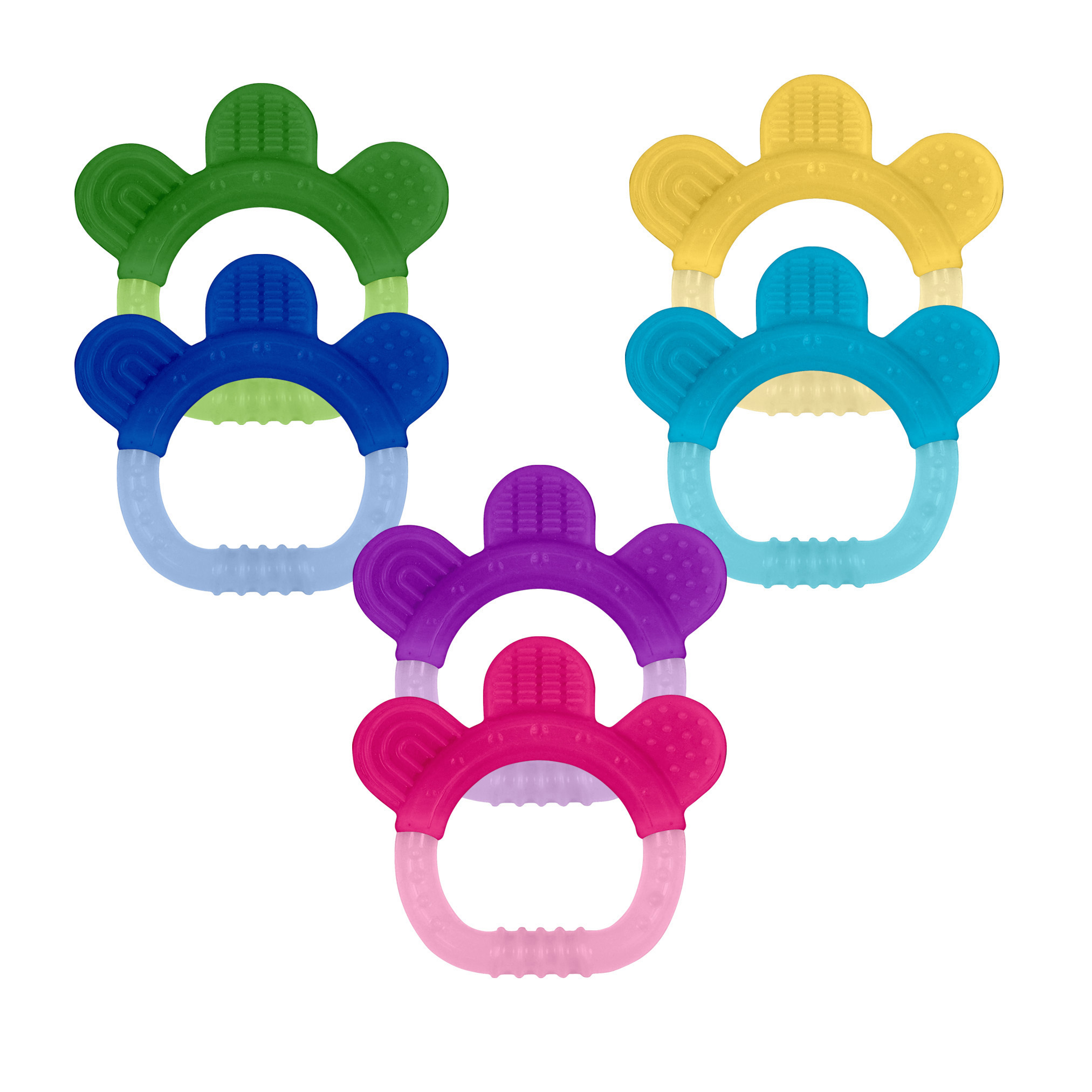 Wholesale Silicone Teether (2pk)-3mo+ - For Baby and Up - Fieldfolio