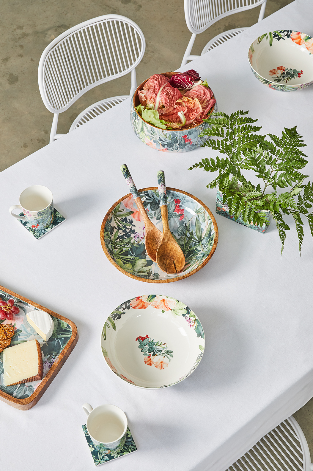 Wholesale Wildflower Ceramic Salad Bowl-24cm - Sanctuary Studio Home & Lifestyle - Fieldfolio