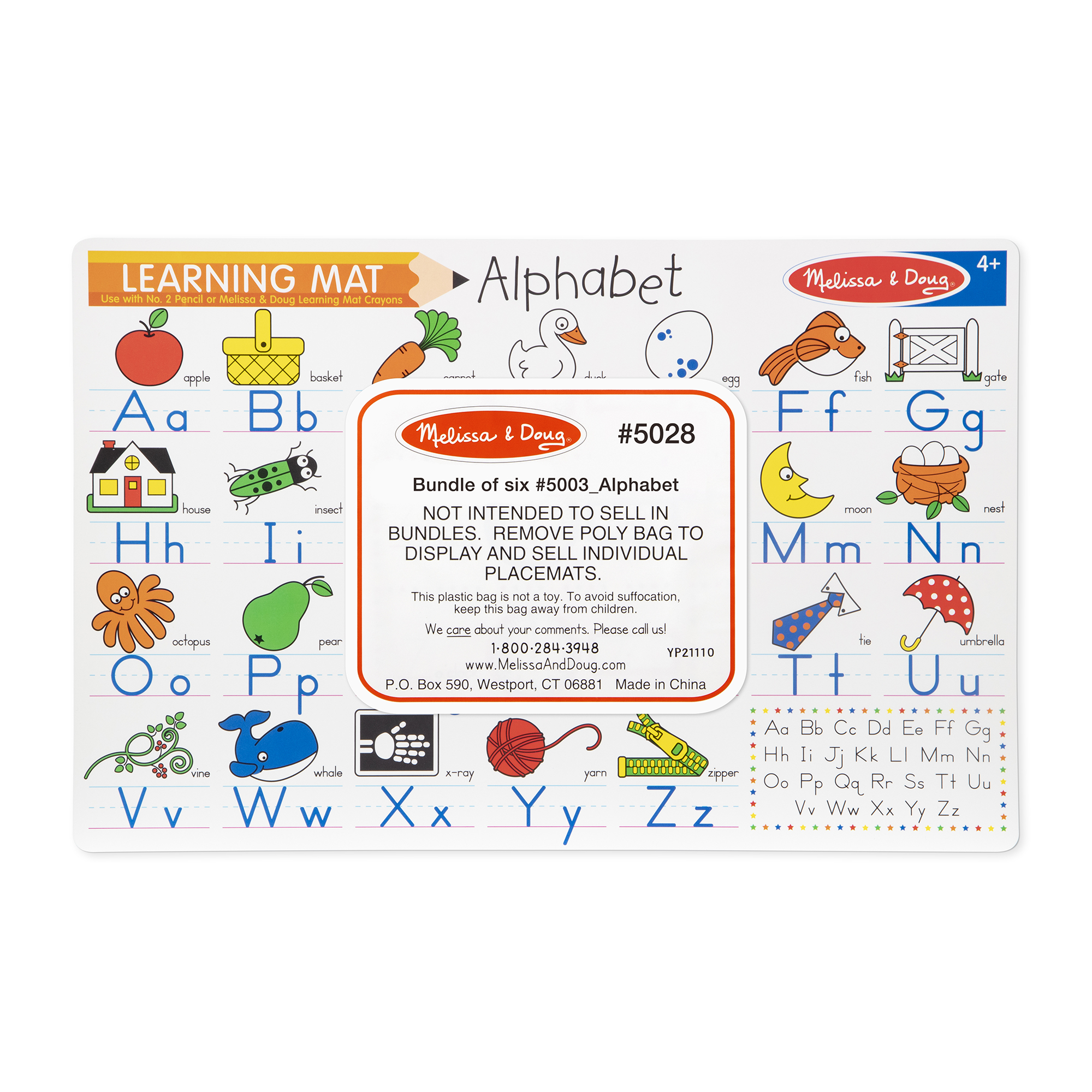 Wholesale Alphabet Write-A-Mat (Bundle of 6) - Voodle Ltd - Fieldfolio