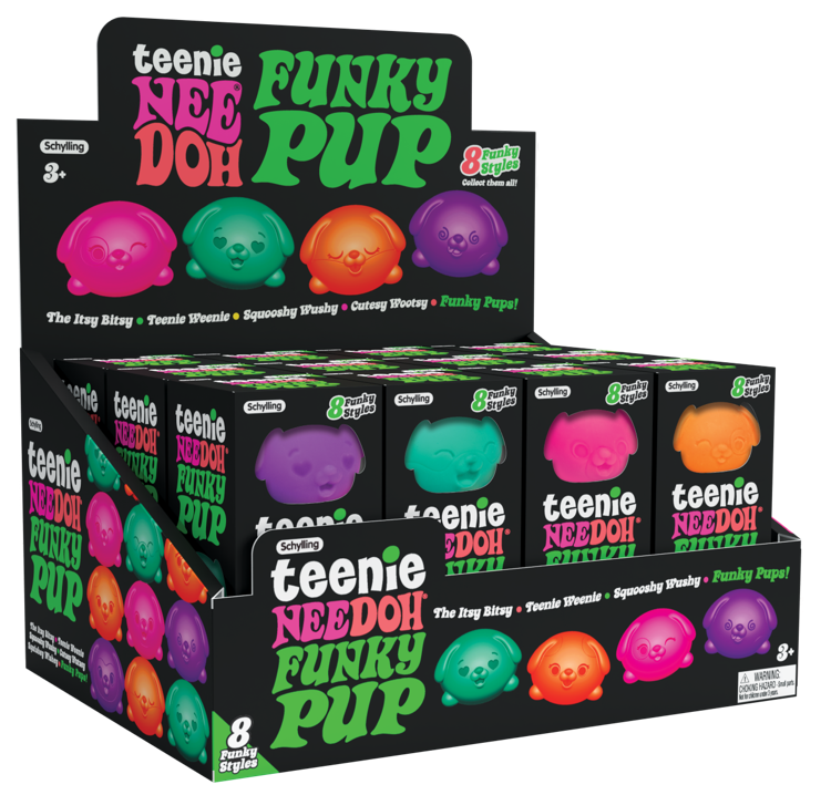 Wholesale Teenie Nee Doh Funky Pups CDU12 - Voodle Ltd - Fieldfolio